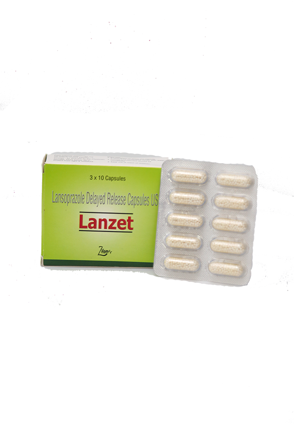 Lanzet Lansoprazole 30mg Cap 10's - LifePlus