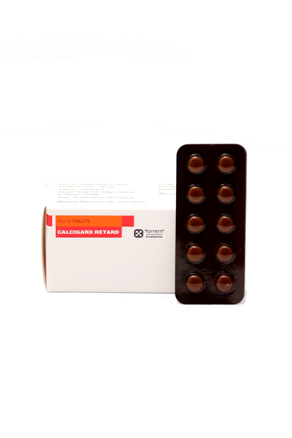 Calcigard Retard Nifedipine 20mg Retard Tab 10's - LifePlus