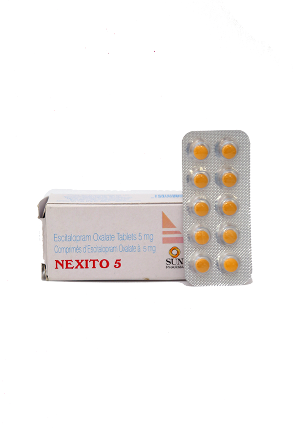 Nexito Escitalopram 5mg Tab 10's - LifePlus Pharmacy