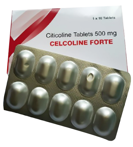 Celcoline Forte Citicoline 500mg Tab 10's - LifePlus Pharmacy