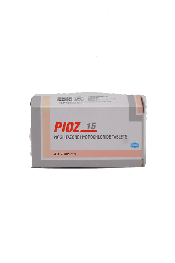 Pioz Pioglitazone 15mg Cap 7's - LifePlus