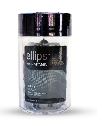 Ellips Hair Vitamin With Pro-Keratin Silky Black & Soft Shiny 50's ...