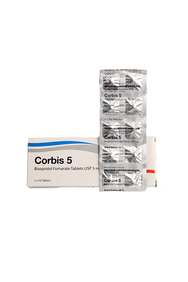 Corbis Bisoprolol 5mg Tab 10's - LifePlus