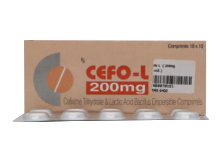 CefoL Cefixime & Lactic Acid 200 Mg Tab 10's - LifePlus