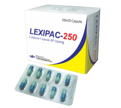 Lexipac Cefalaxime 250 10's - LifePlus Pharmacy
