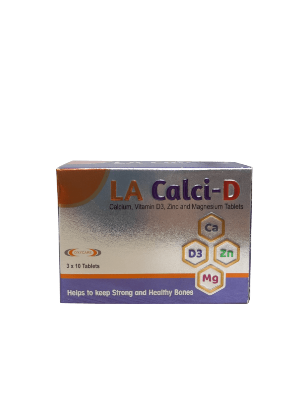 LA Calci-D Calcium & Vitamin D3 & Zinc & Magnesium Tab 10's - LifePlus