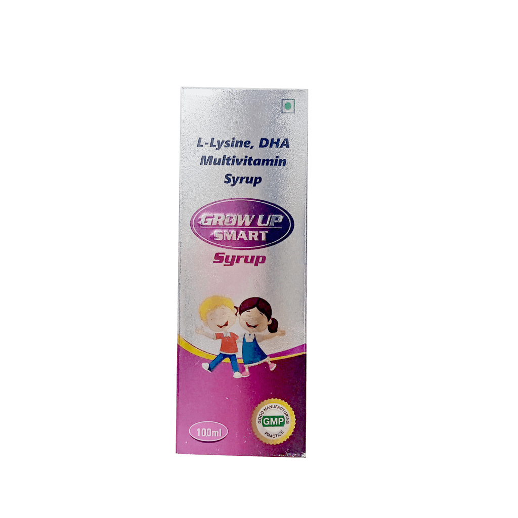 Grow Up Smart Lysine, DHA,Multivitamin Syrup 100ml - LifePlus