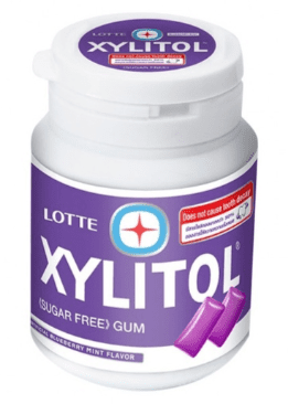 Lotte Xylitol Sugar Free Gum Blueberry Mint Flavor 58g - LifePlus
