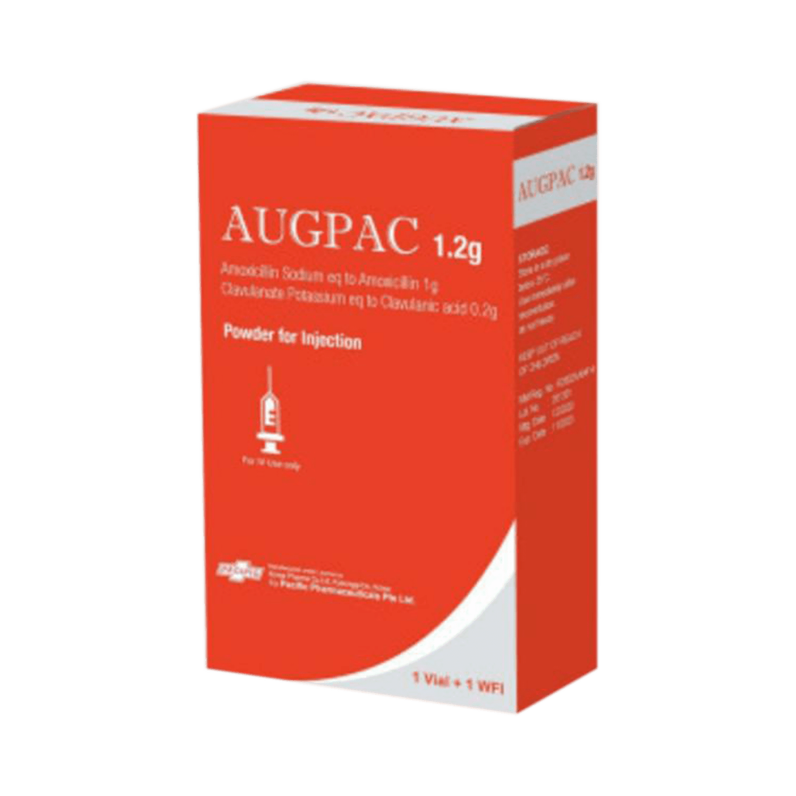 Augpac 1.2g Powder For Injection - LifePlus Pharmacy