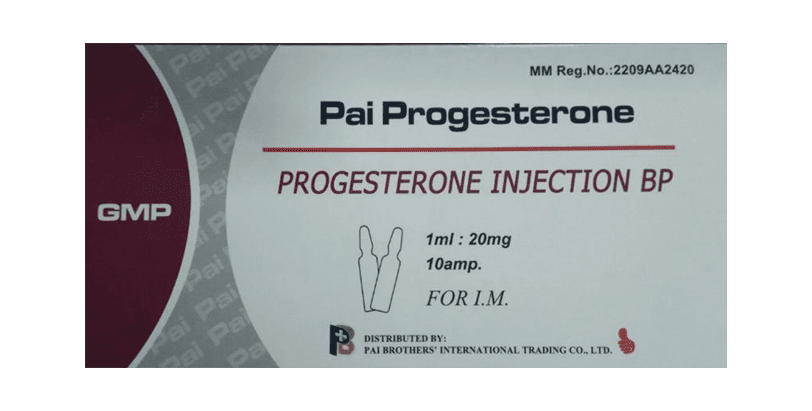 Pai Progesterone 20mg/1ml Inj 1's - LifePlus